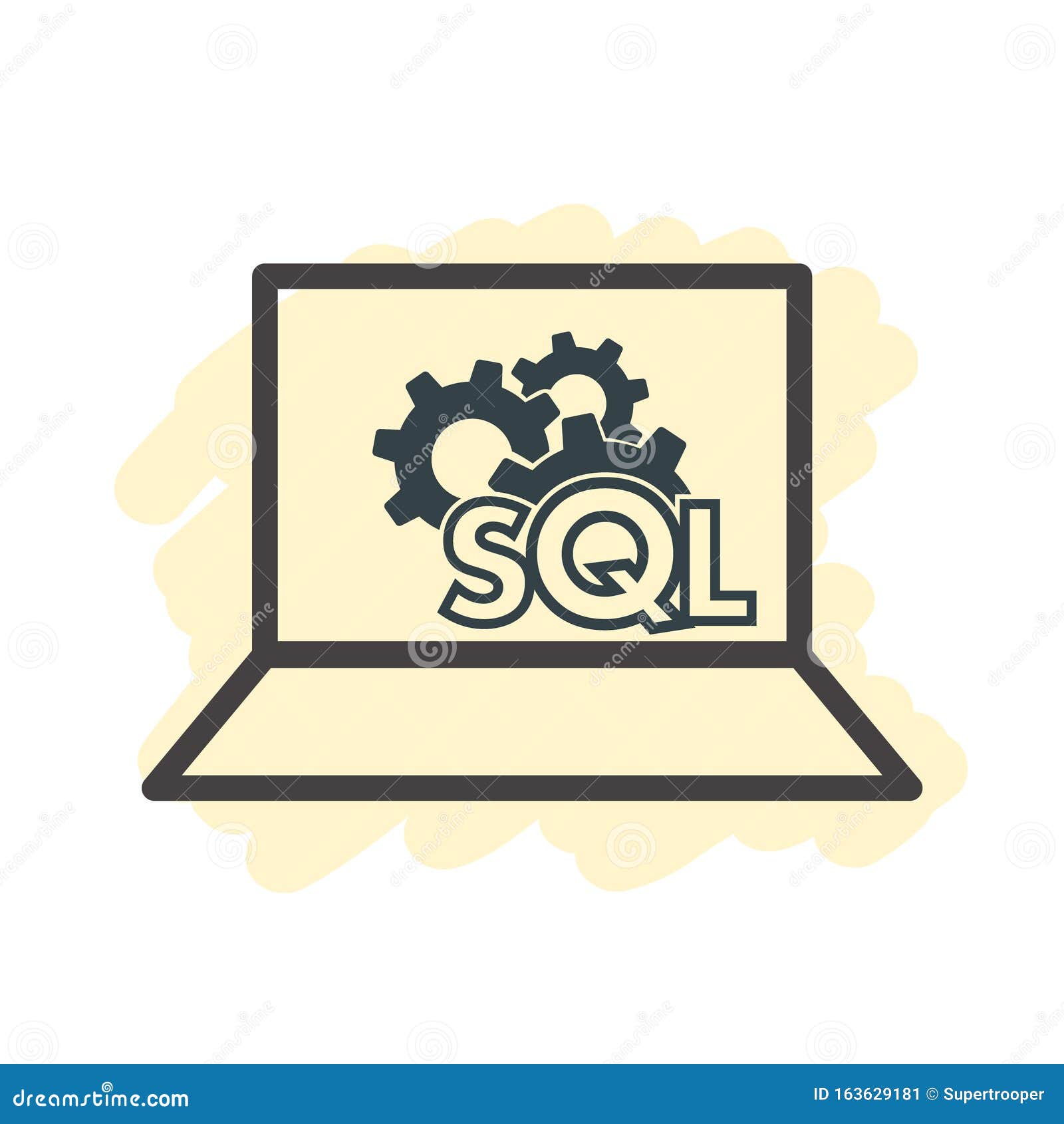 Texto SQL Estruturado Linguagem De Consulta Sigh Stroke Símbolo ...