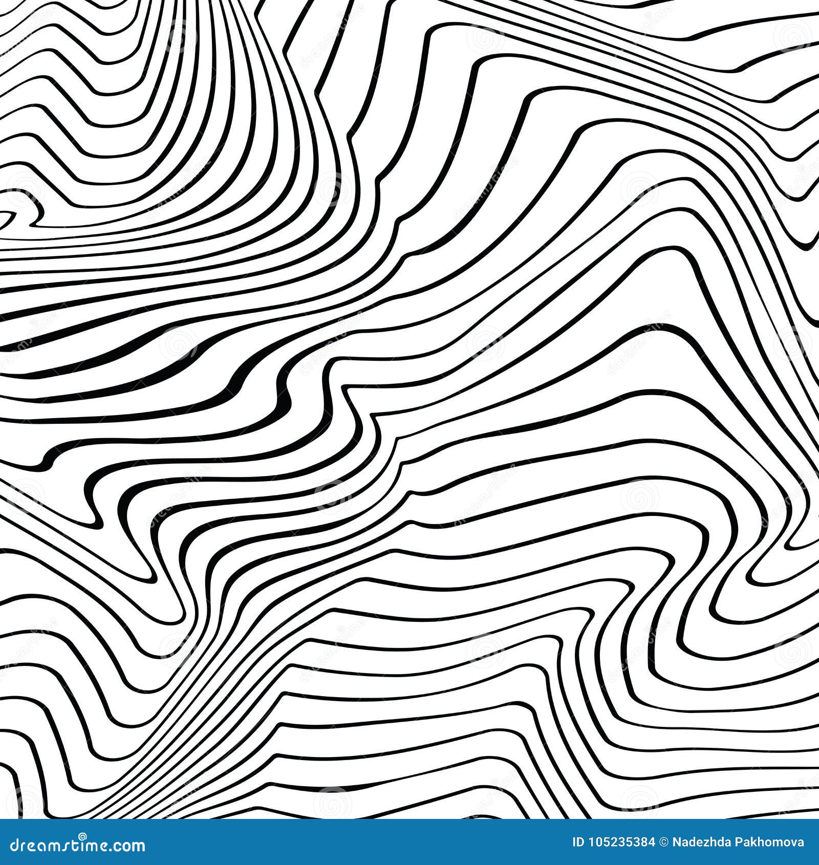 Textura Abstrata Do Vetor De Curvar Linhas Ilustração do Vetor ...