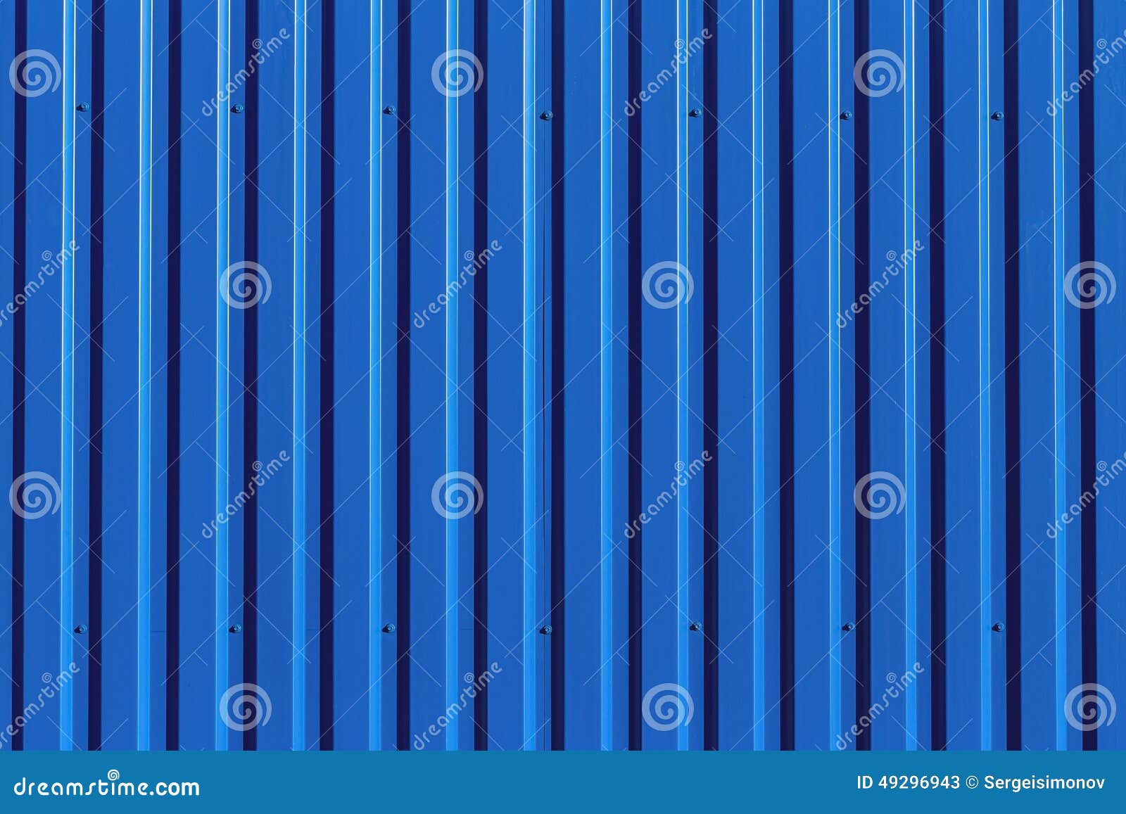 Textura Azul Da Parede De Tapume Do Metal Imagem de Stock - Imagem de ...
