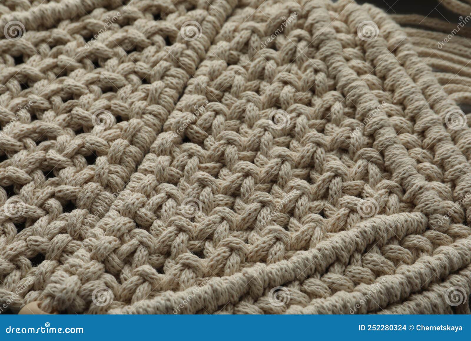 Textura Da Bela Macrame Como Fundo Fechado. Elemento Decorativo Foto de ...