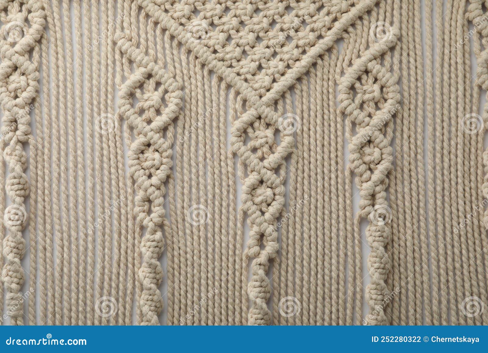 Textura Da Bela Macrame Como Vista De Fundo. Elemento Decorativo Foto ...