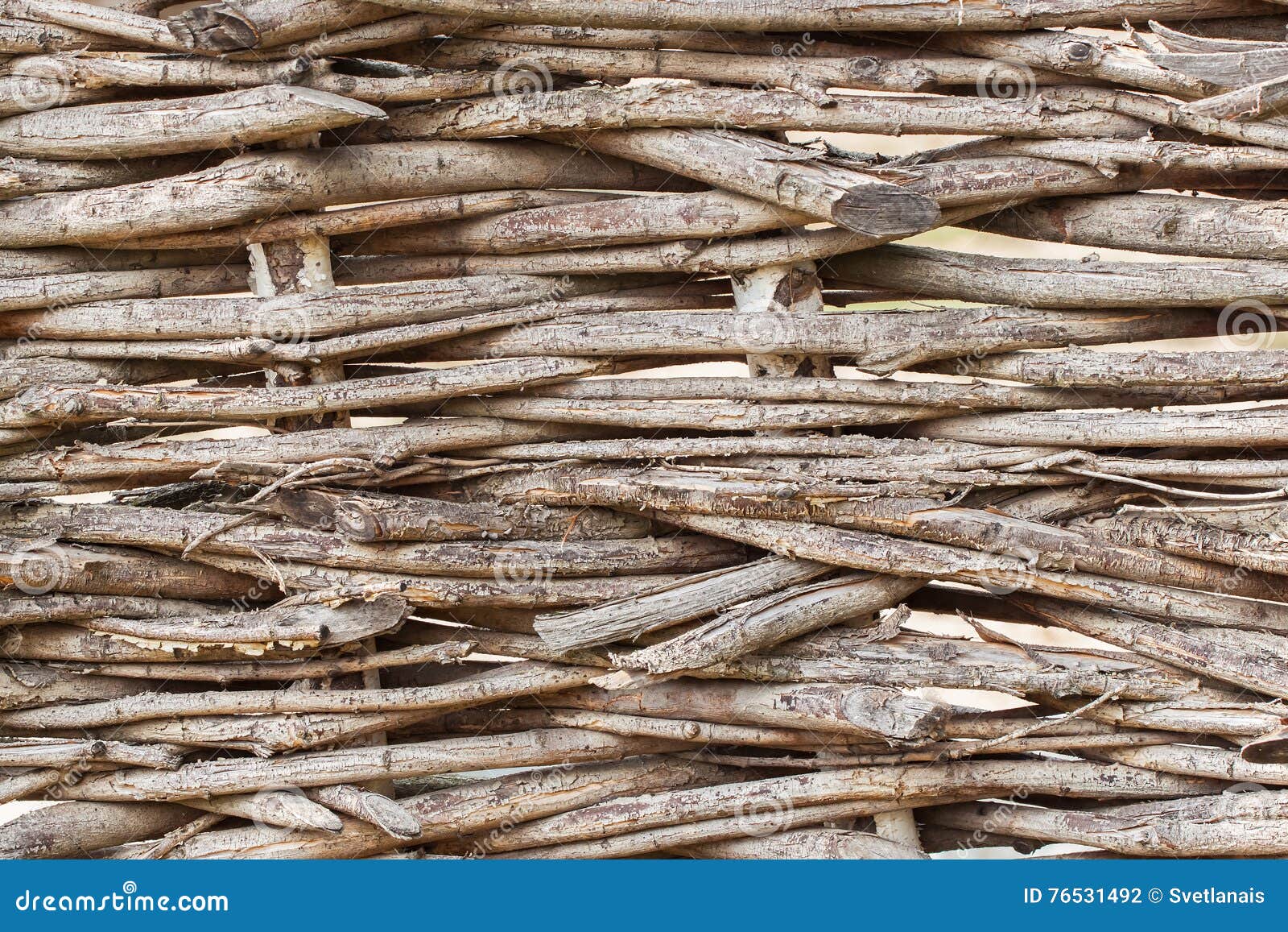 Textura Da Cerca De Vime - a Ideia Um Fundo Natural Simples Foto de ...