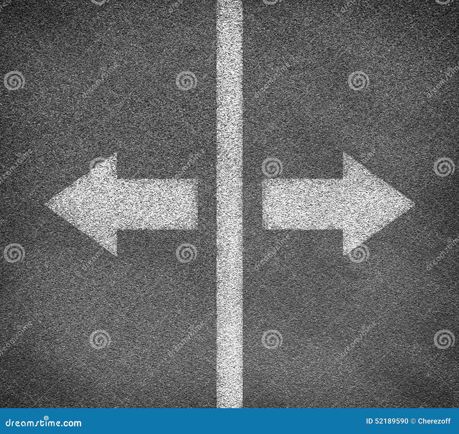 Textura Da Estrada Asfaltada Com Dois Setas E Verticais Foto de Stock ...