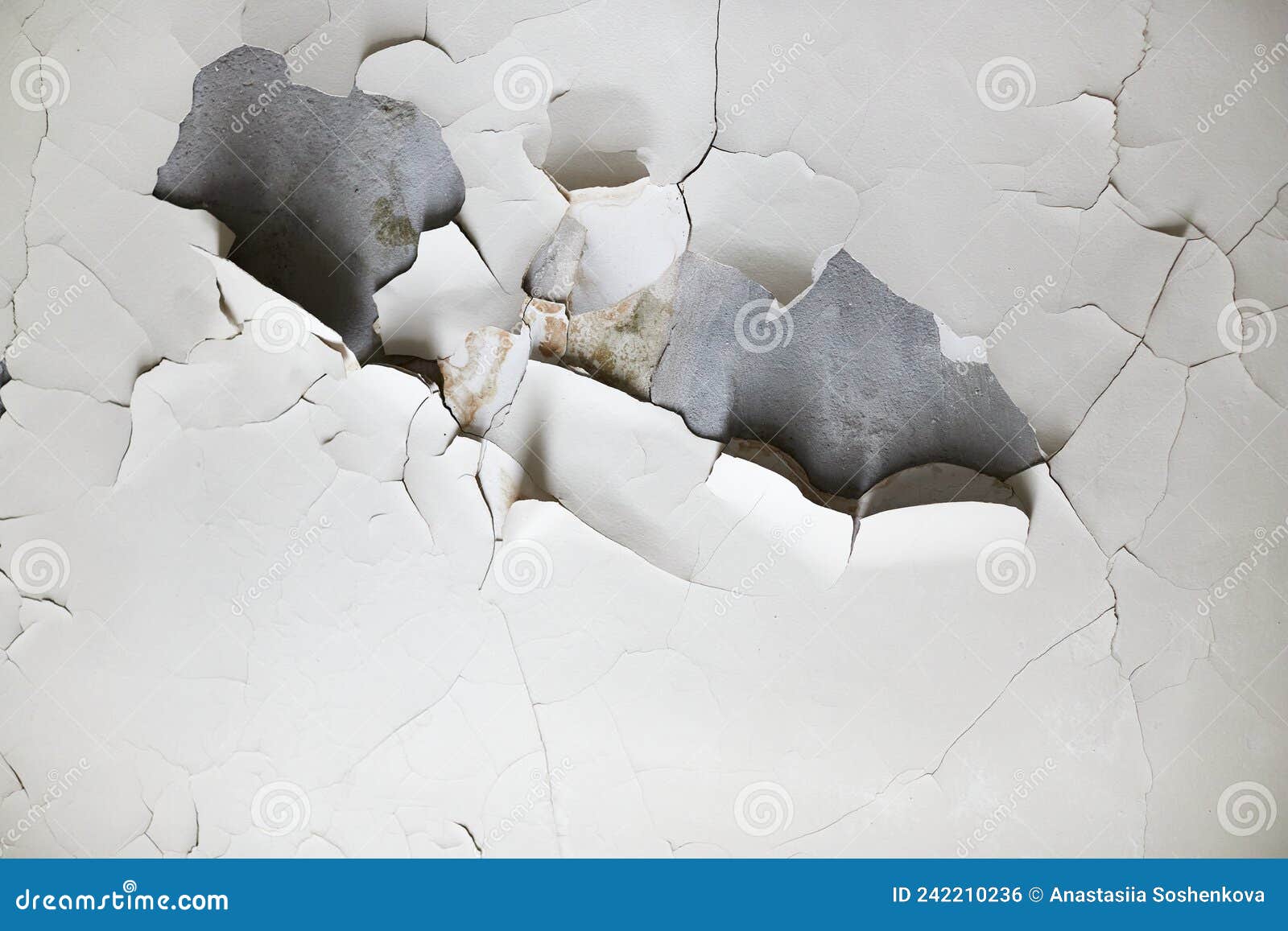 A Textura Da Parede Com Tinta Inchada E Descascada. Foto de Stock ...