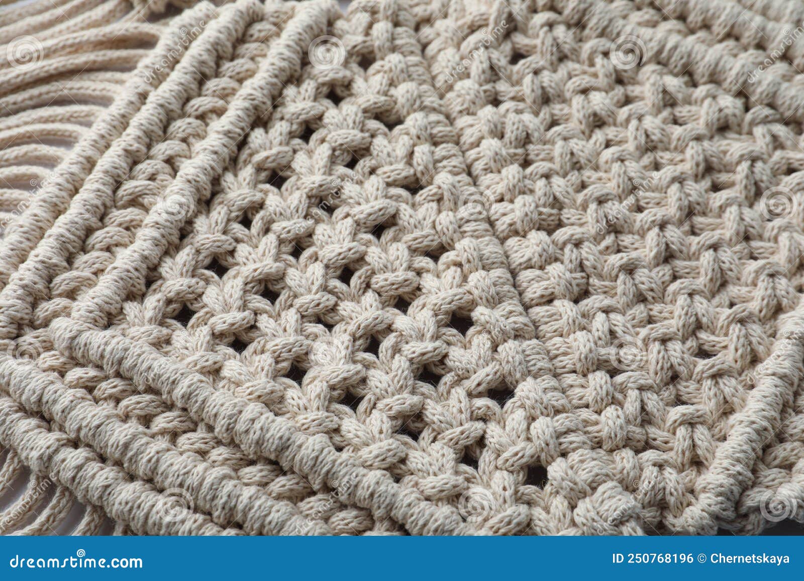 Textura De Bello Macrame Como Cierre De Fondo. Elemento Decorativo Foto ...