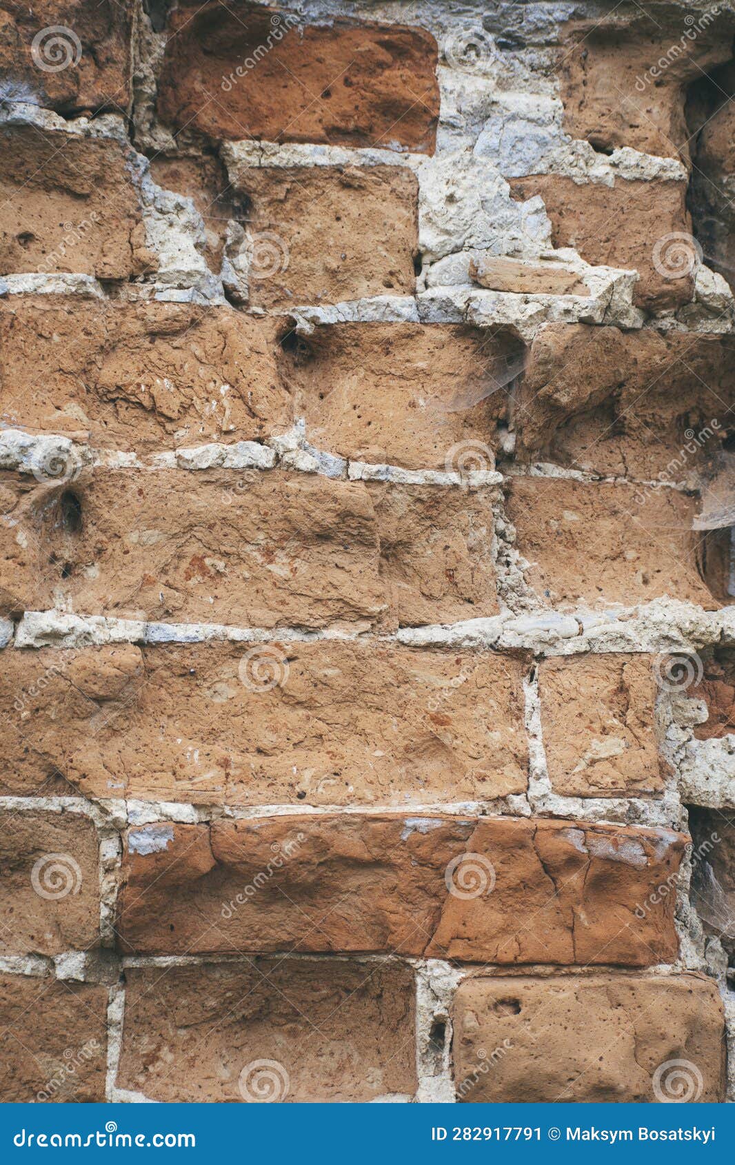 Textura De La Pared De Ladrillo Roto Imagen de archivo - Imagen de ...