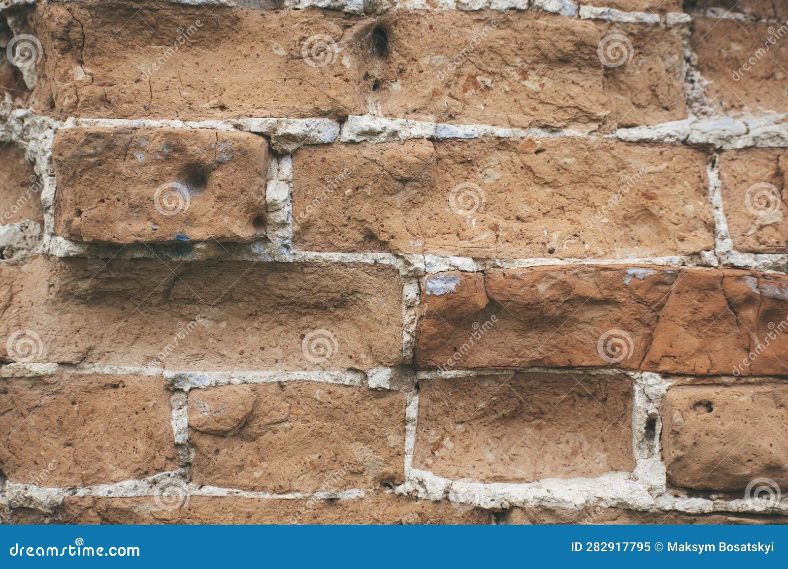 Textura De La Pared De Ladrillo Roto Imagen de archivo - Imagen de ...