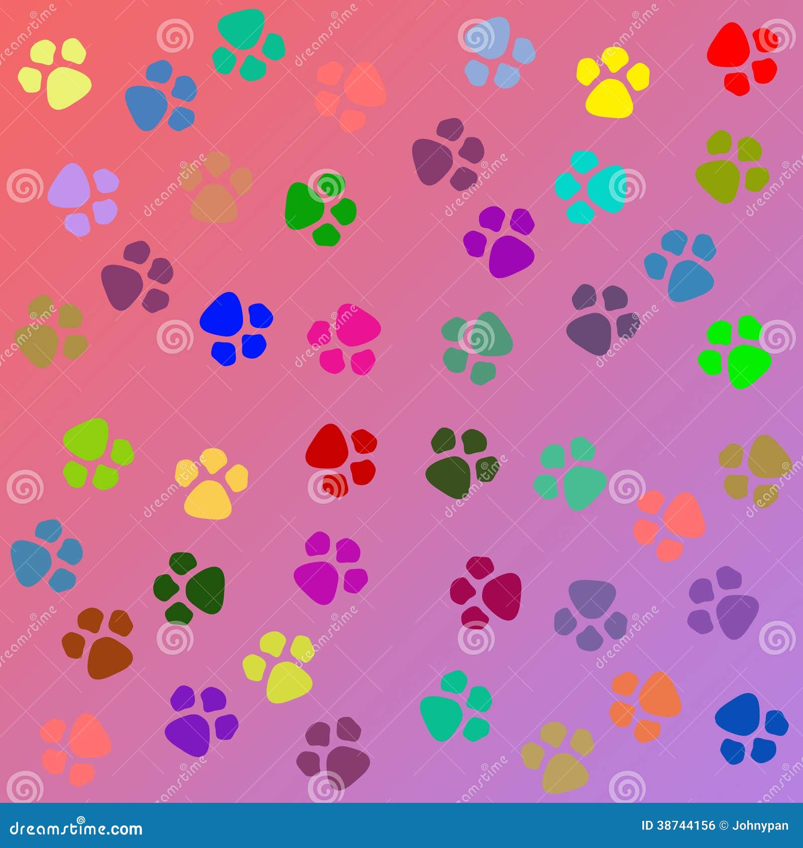 Textura De La Pata Del Perro Stock de ilustración - Ilustración de ...