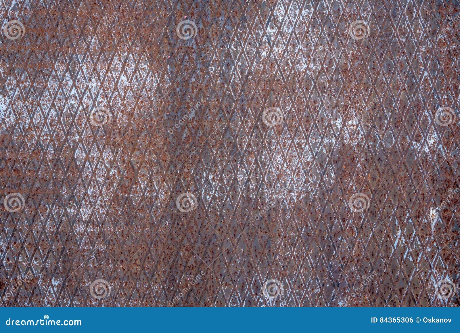 Textura De La Placa De Metal Oxidada Estriada Foto de archivo - Imagen ...