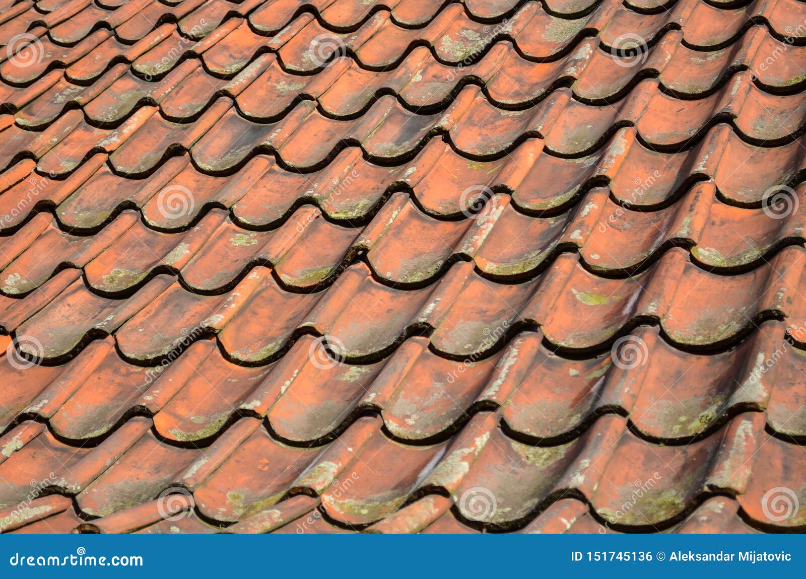 Textura De Los Azulejos De Azotea Foto de archivo - Imagen de fondo ...