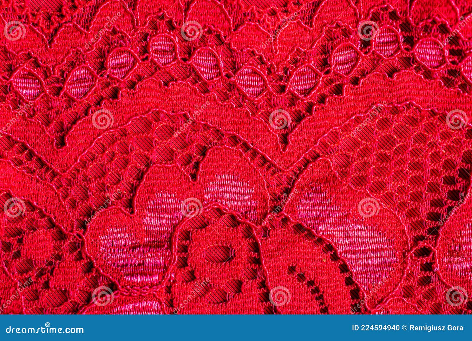 Textura De Macro De Tecido De Rendas Vermelhas Foto de Stock - Imagem ...