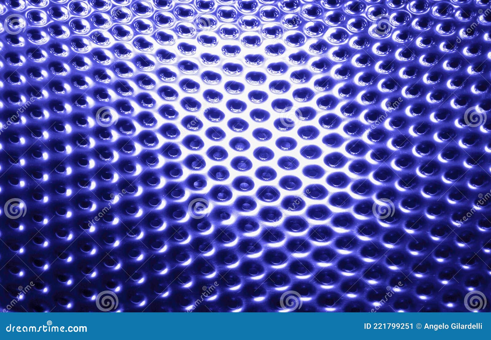 Textura De Metal Azul Acero Perforado Imagen de archivo - Imagen de ...