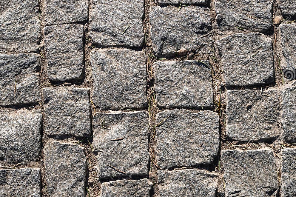 Textura De Pavimento De Empedrado De Color Gris Vista De Disparo Desde ... Textura De Pavimento De Empedrado De Color Gris Vista De Disparo Desde ...