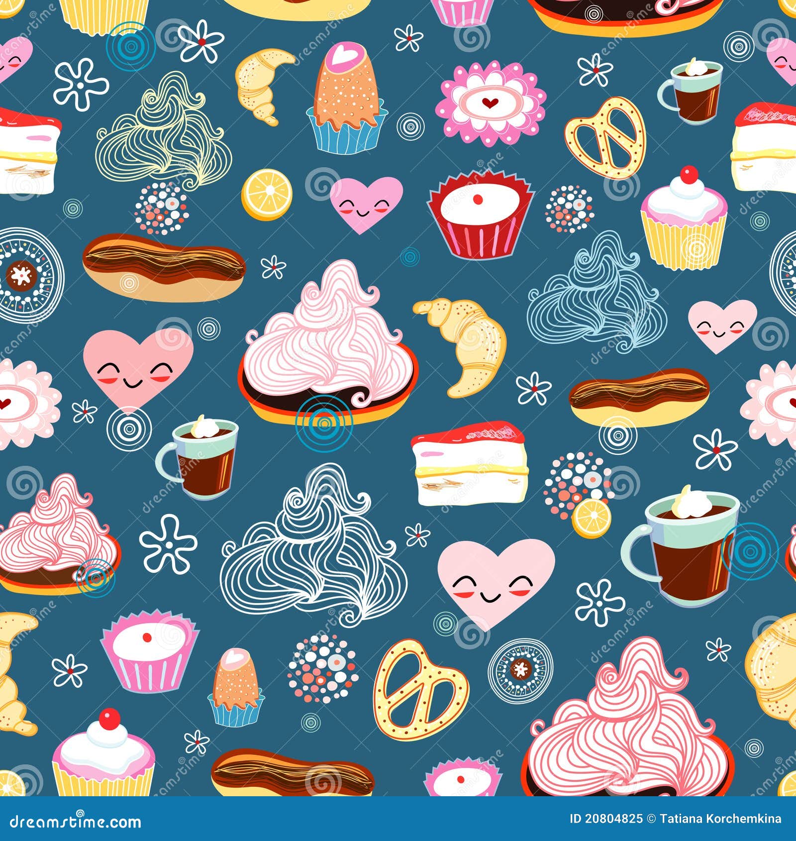 Textura de postres dulces ilustración del vector. Ilustración de ...