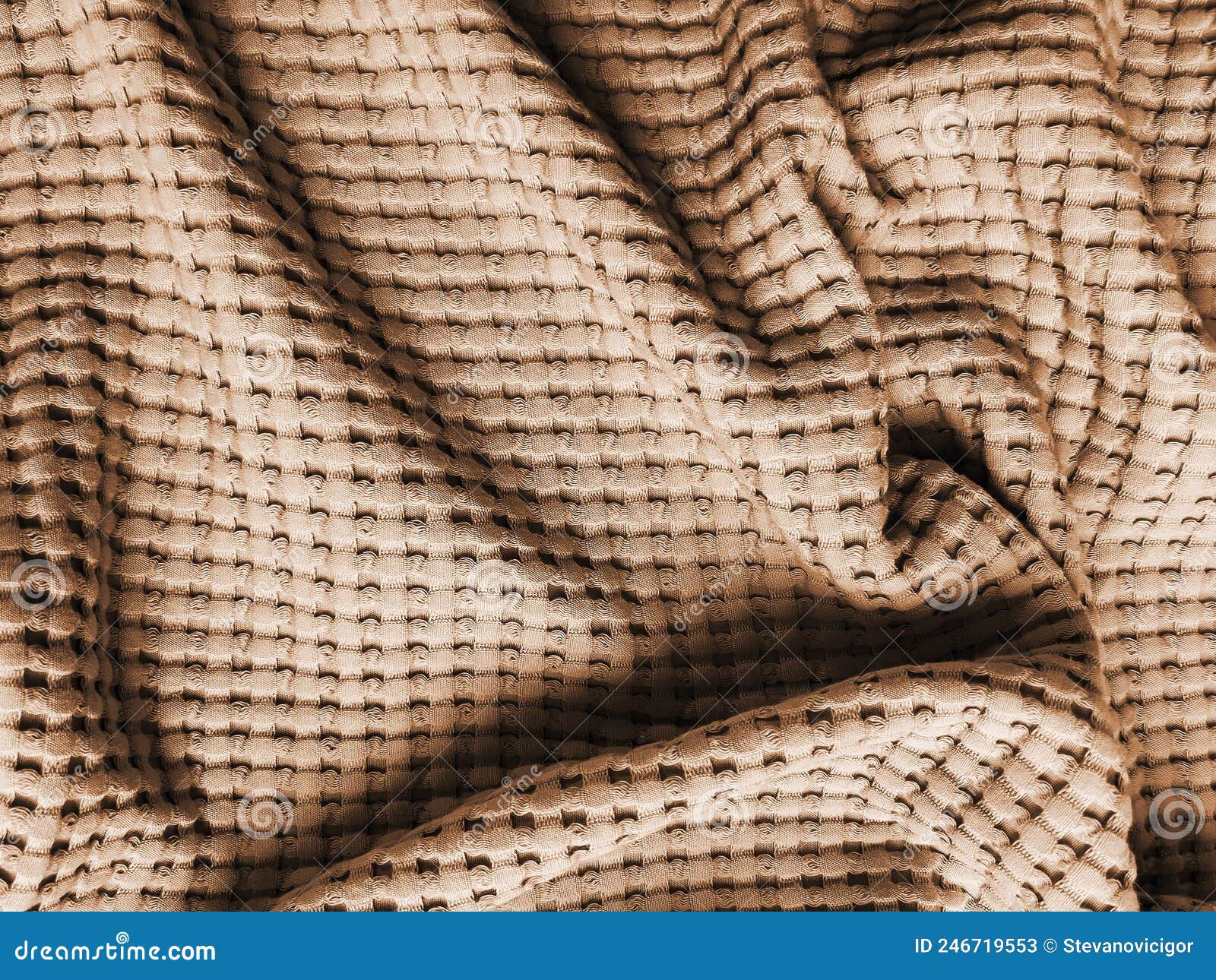 Textura De Tela Beige De La Cubierta De La Cama Imagen de archivo ...