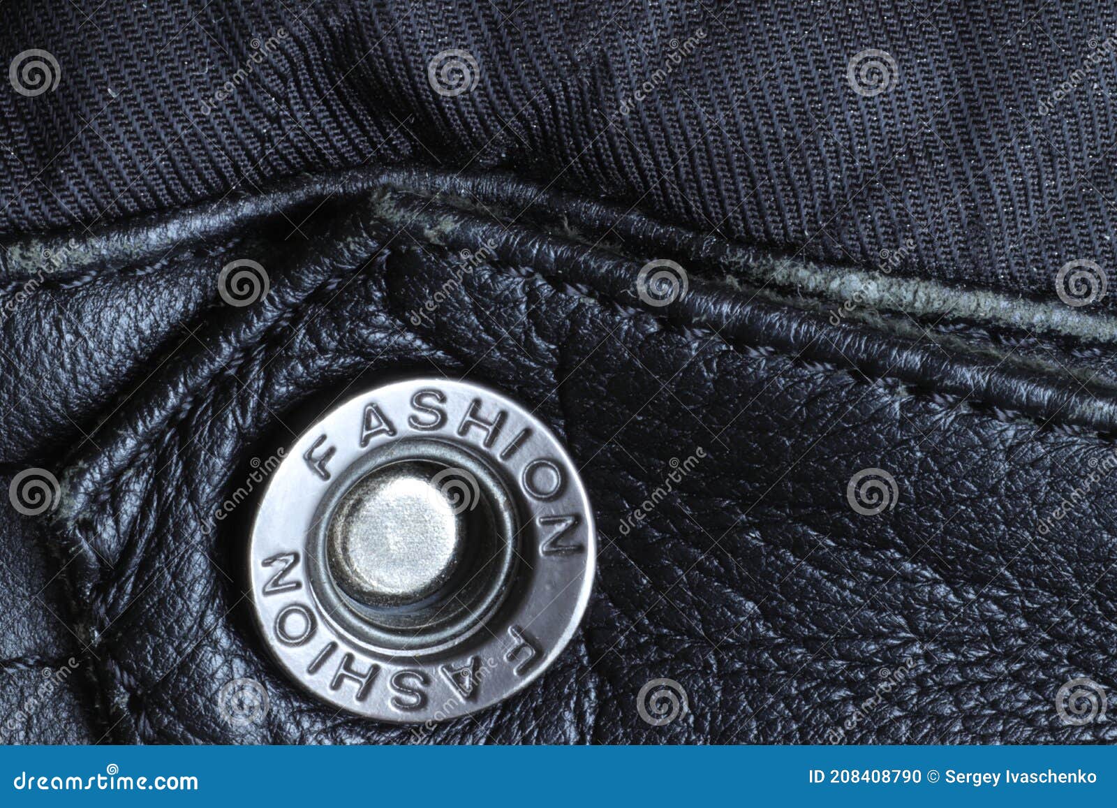 Textura de tela remachada. foto de archivo. Imagen de primer - 208408790