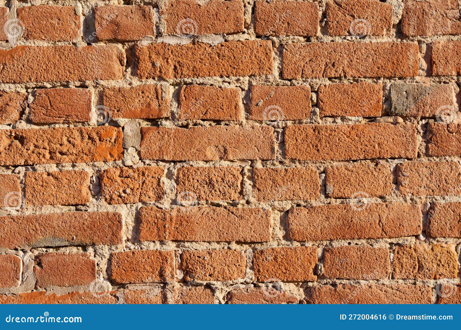 Textura De Uma Velha Parede De Tijolos Vermelhos Foto De Stock