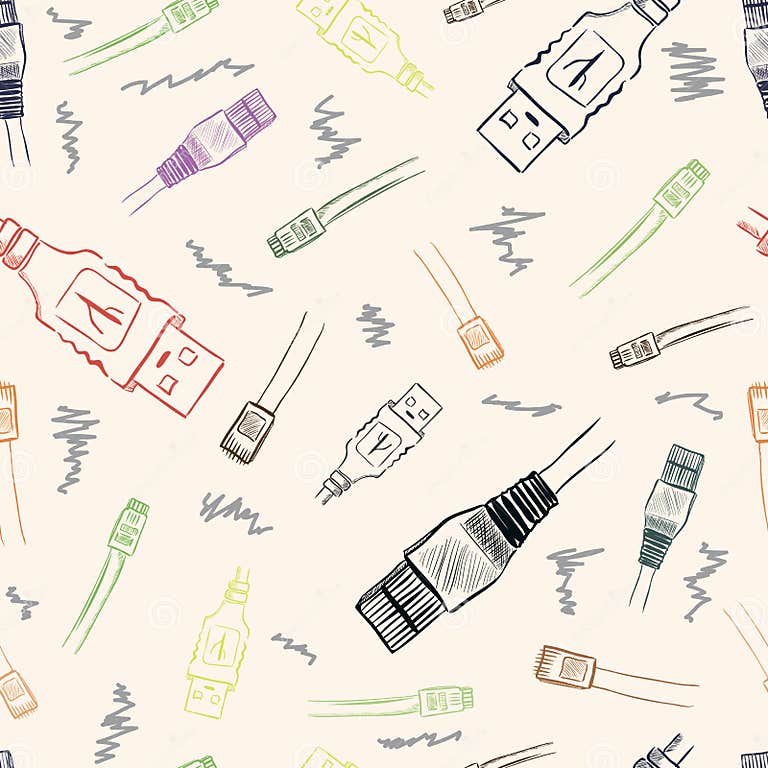 Textura de USB ilustração do vetor. Ilustração de creativo - 42128217