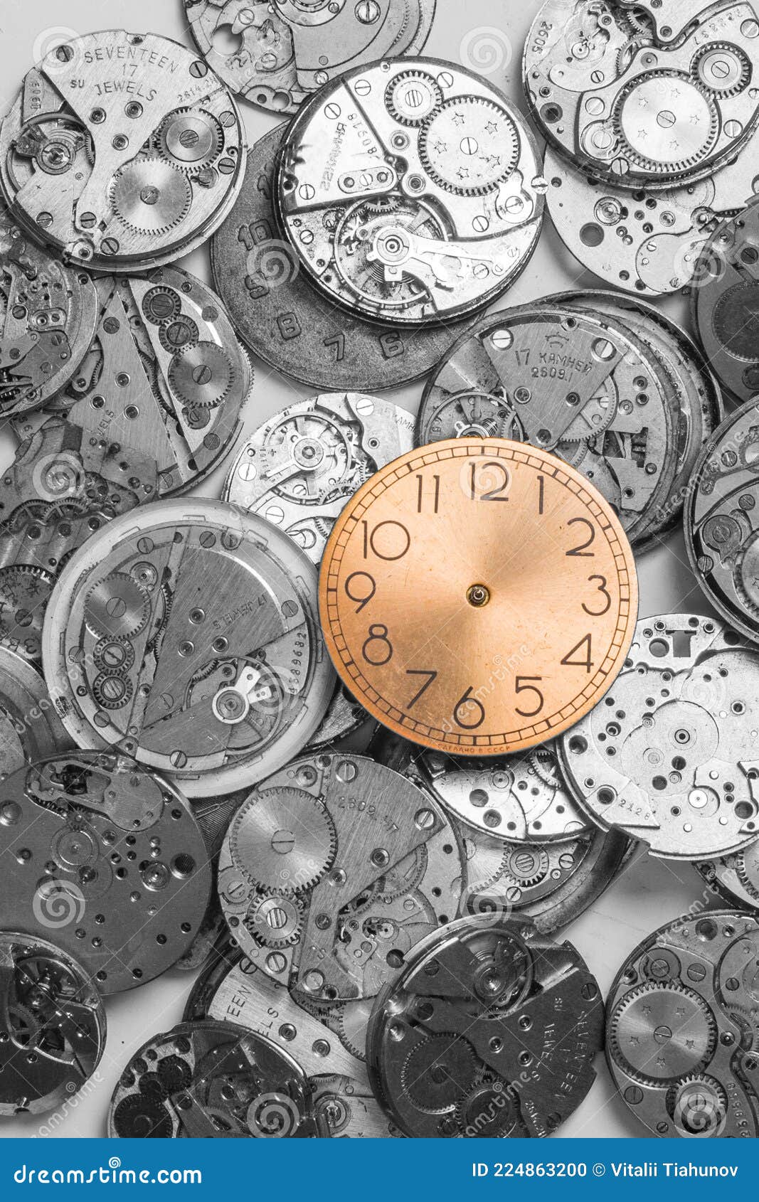 Textura del reloj roto foto de archivo. Imagen de marcar - 224863200