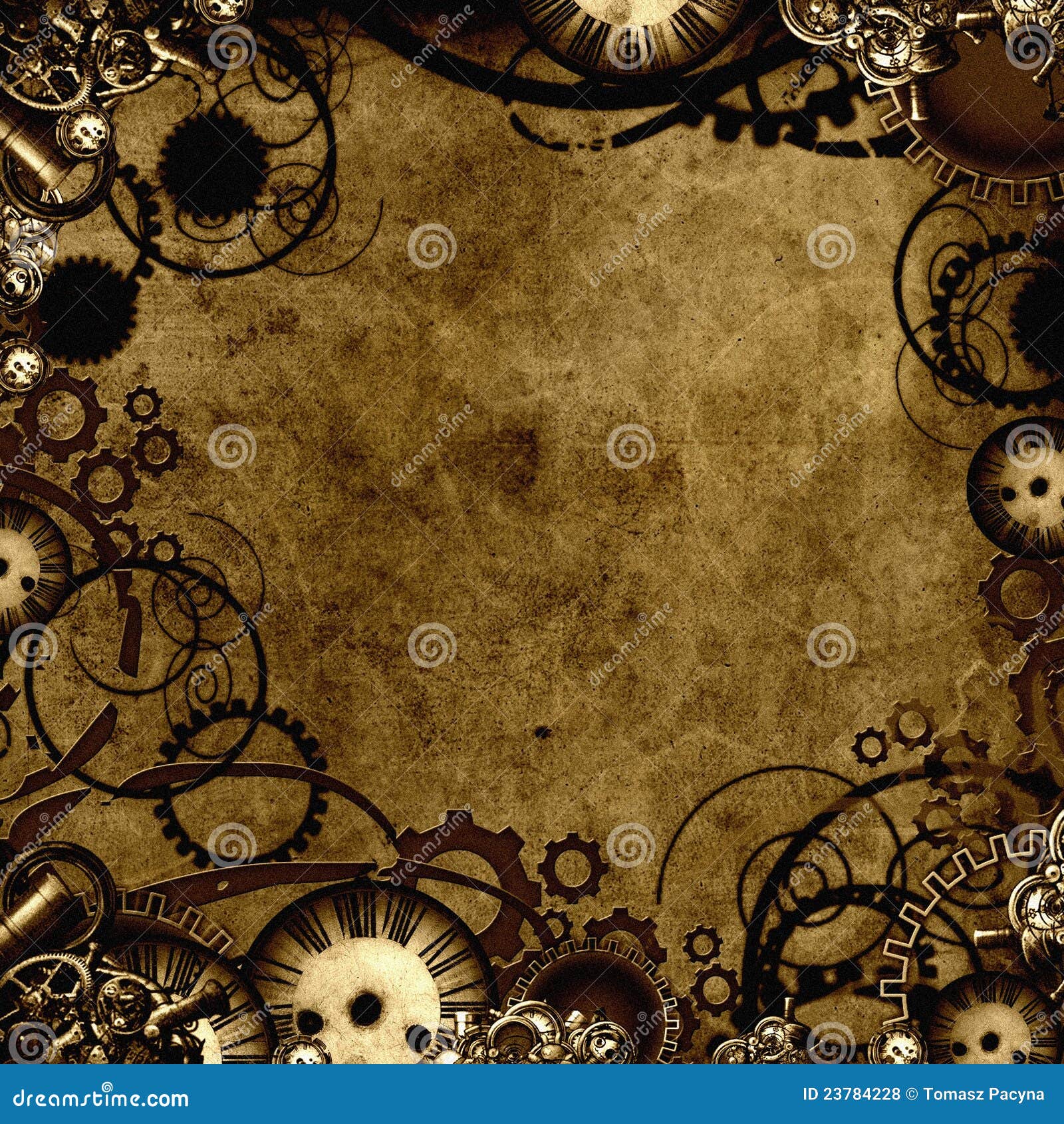 Textura Do Fundo De Steampunk Ilustração Stock - Ilustração de ...