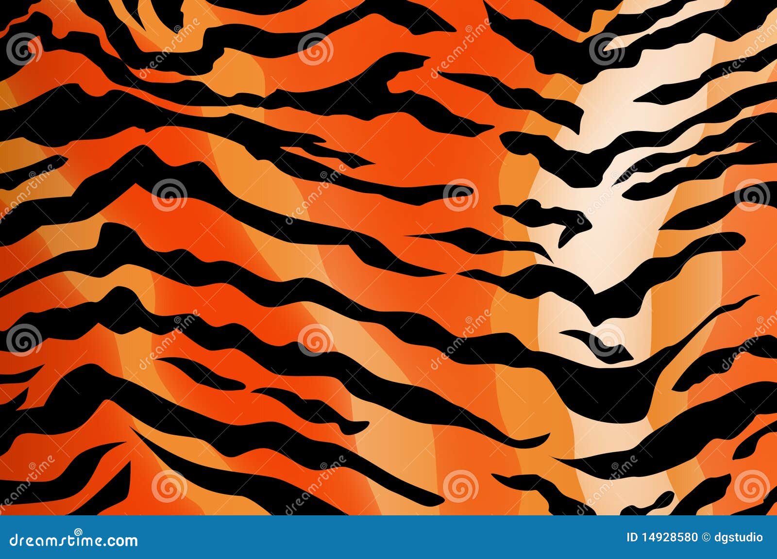 Textura do tigre ilustração do vetor. Ilustração de mito - 14928580