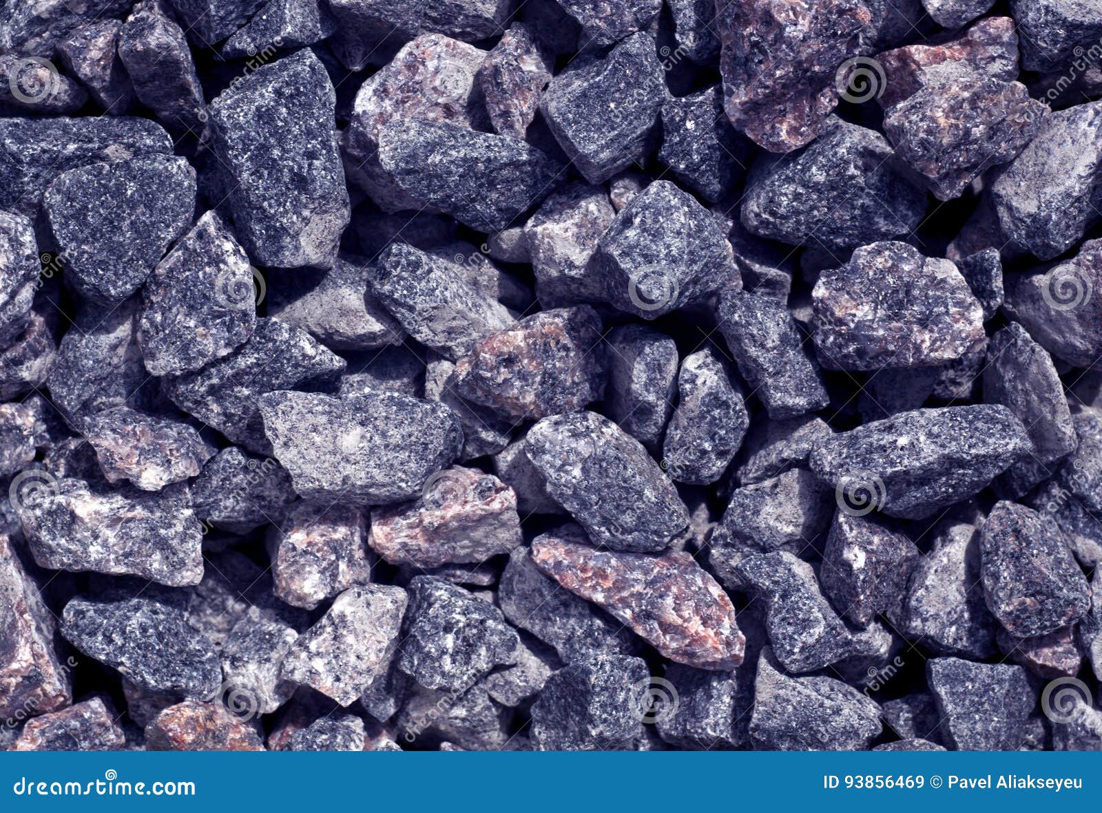 Textura Entonada Azul De La Pila De La Grava Imagen de archivo - Imagen ...