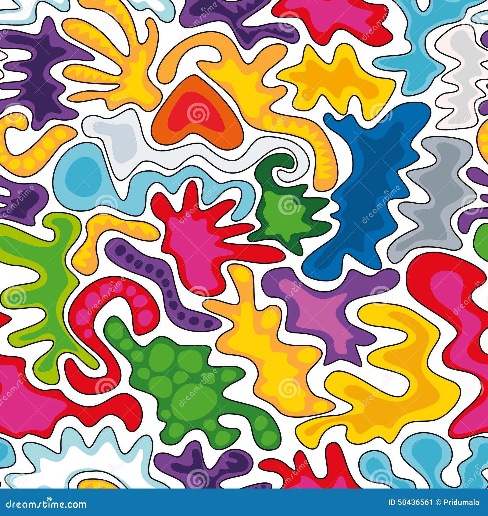 Textura Inconsútil Abstracta, Colorida Ilustración del Vector ...