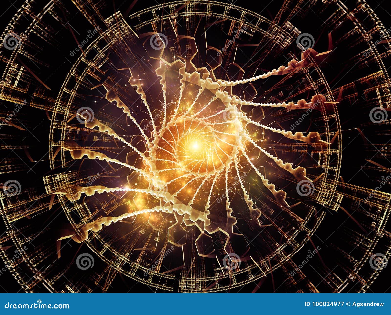 Textura Radial Conceptual Do Fractal Ilustração Stock - Ilustração de ...