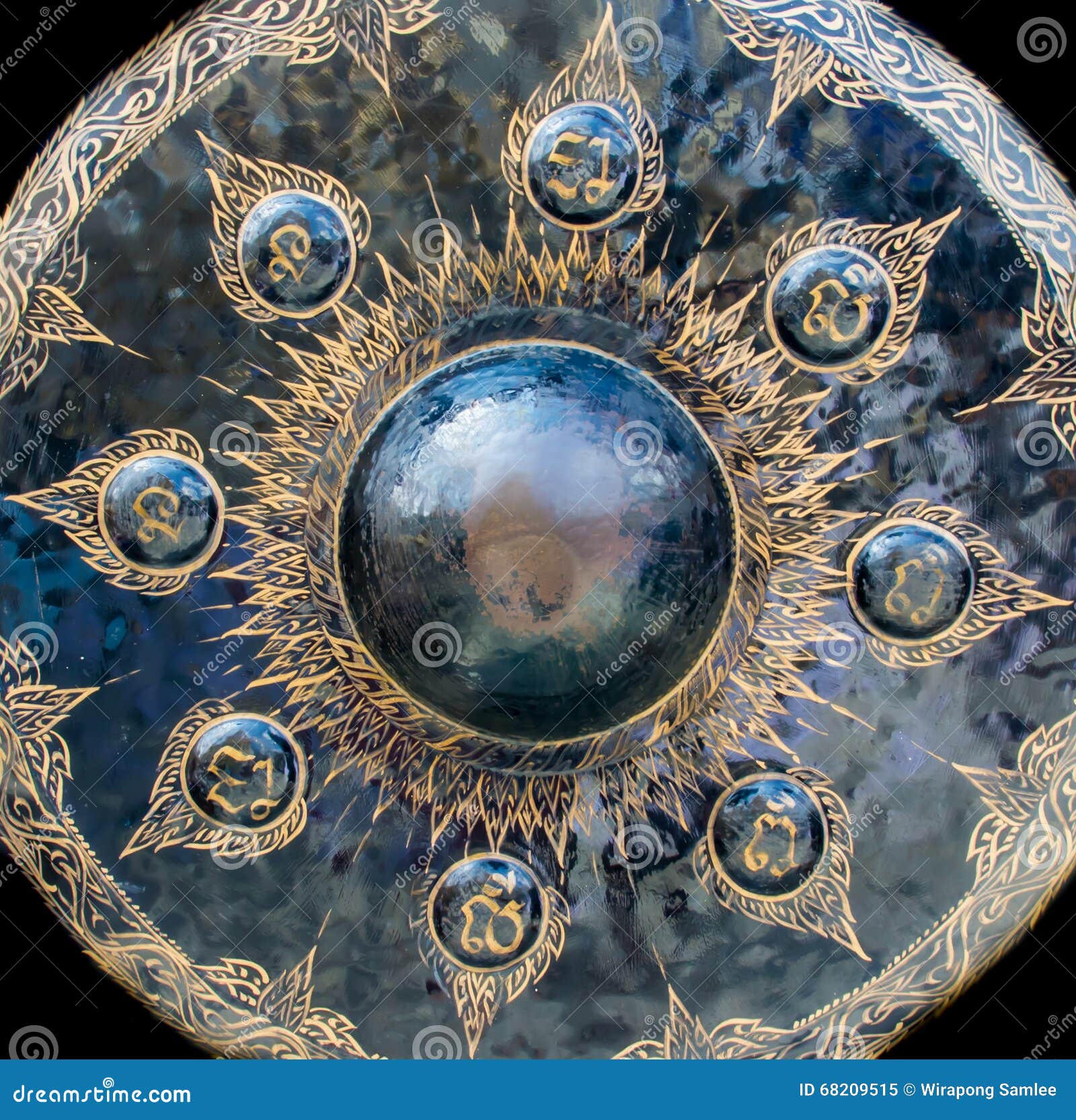 Textura Y Modelo Del Gongo Grande Imagen de archivo - Imagen de ...