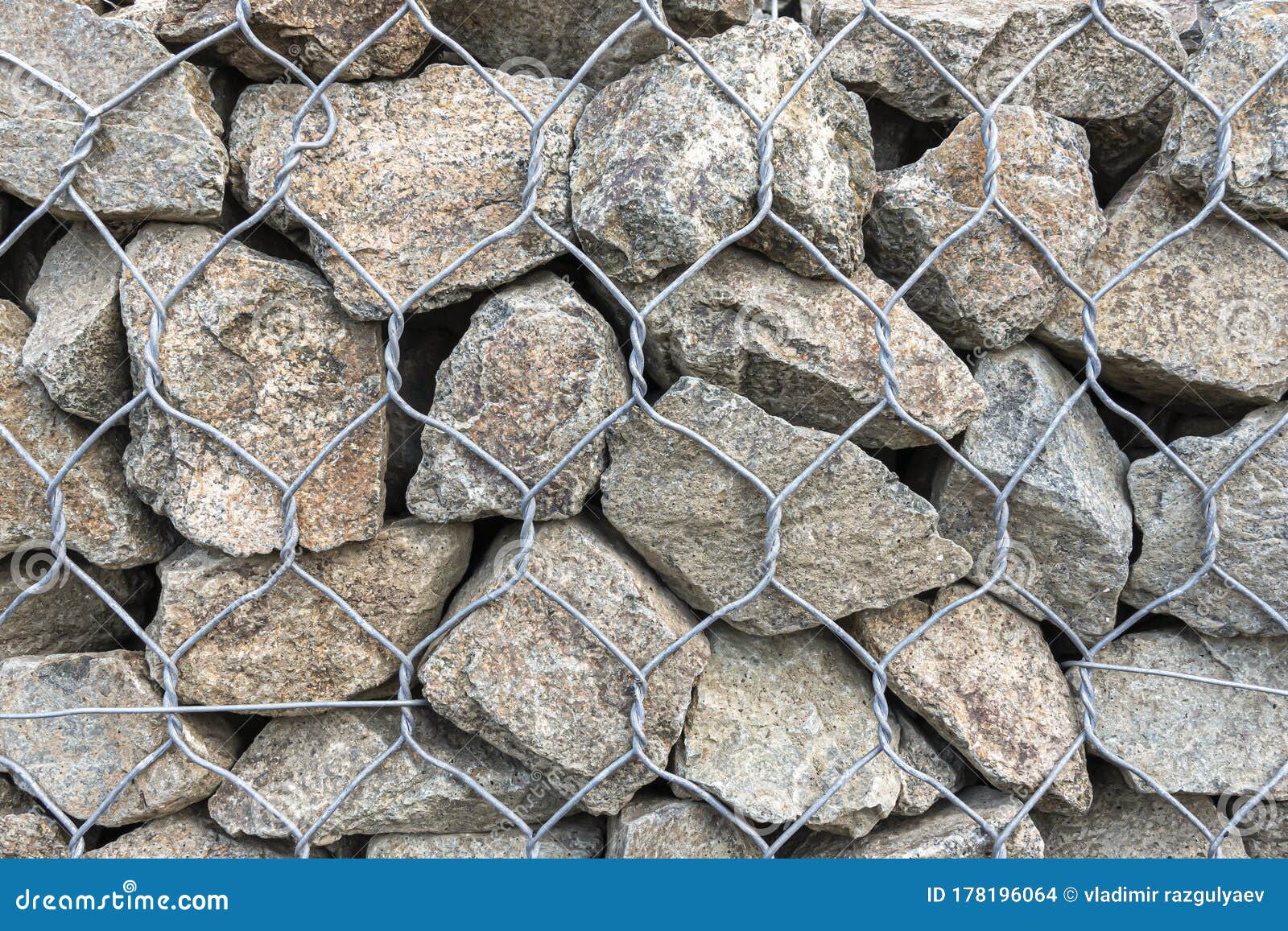 Textural Background - Granite Stone Behind a Mesh Netting, Wall Stock ...
