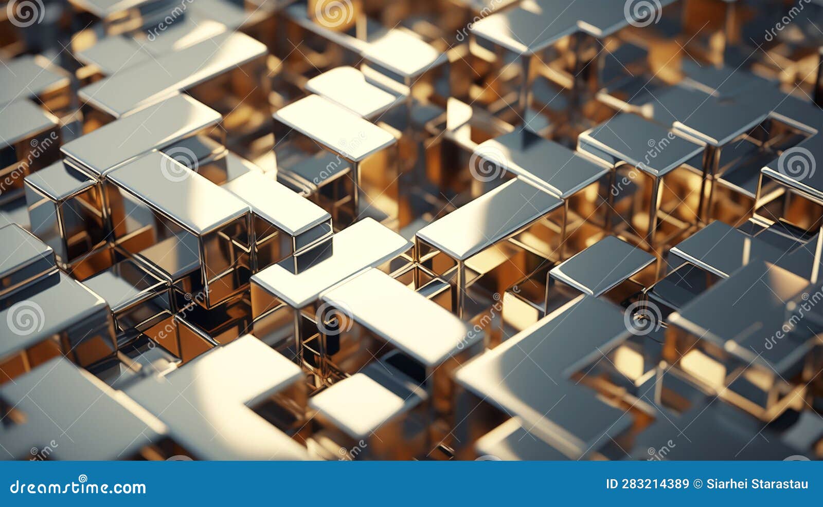 Textural Image of Metal Three-dimensional Figures Made of Platinum and ...