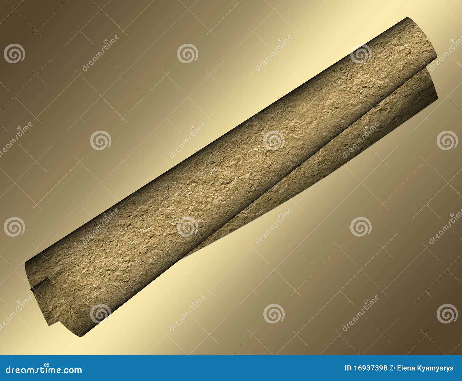 Textural old paper roll stock illustration. Illustration of border ...