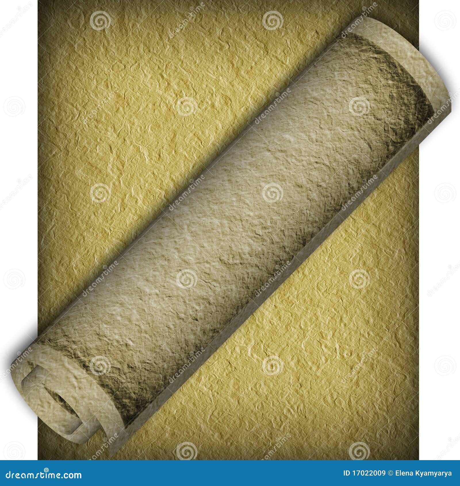 Textural old paper roll stock illustration. Illustration of blank ...