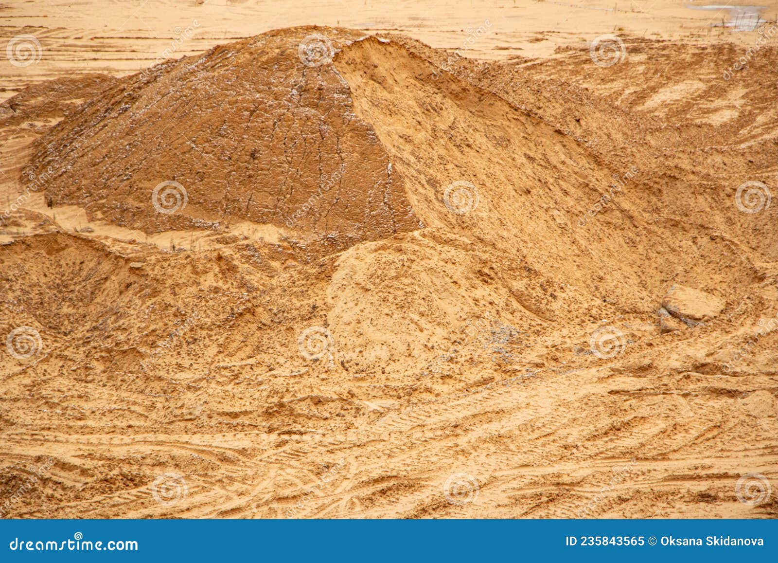 Textural Sand, with Relief Surface, Multi-colored Layers and Different ...