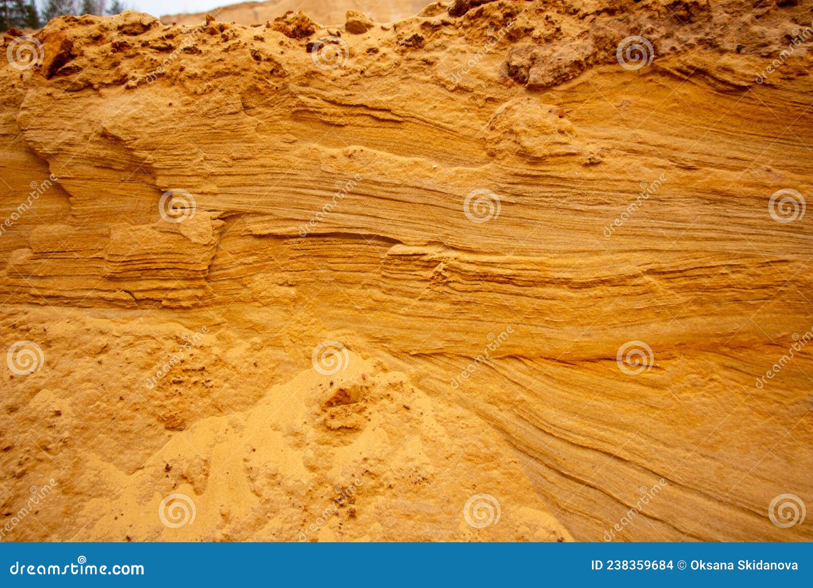 Textural Sand, with Relief Surface, Multi-colored Layers and Different ...