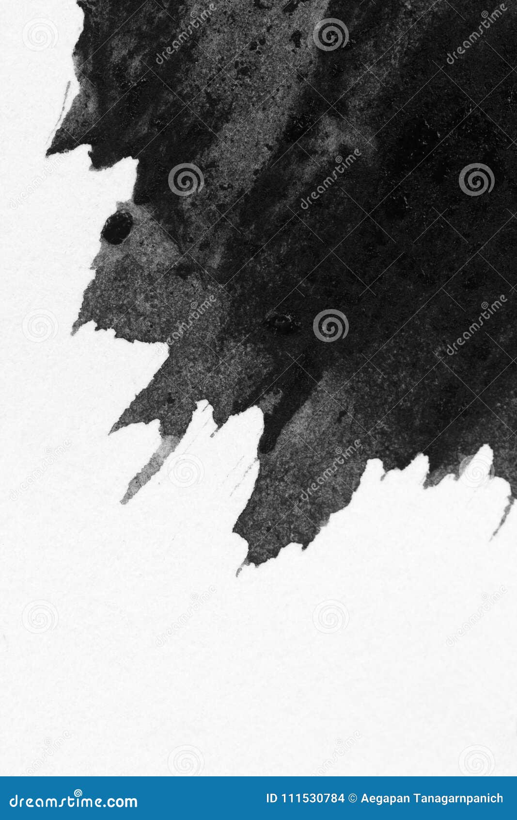 Texture Abstract Background Ink Style, Black and White. Stock Photo ...