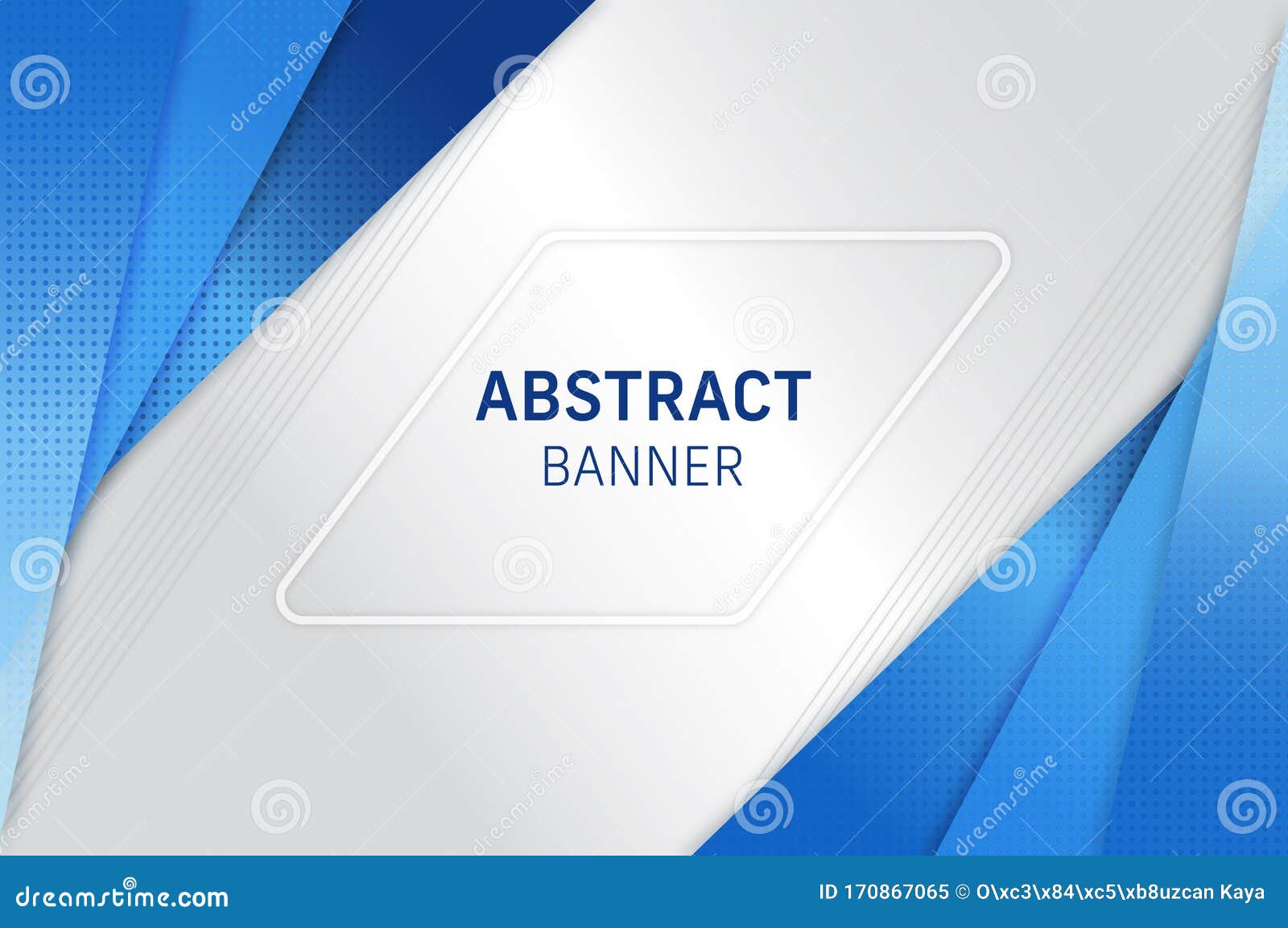 Abstract Banner, Blue and Grey Stock Vector - Illustration of elegant ...