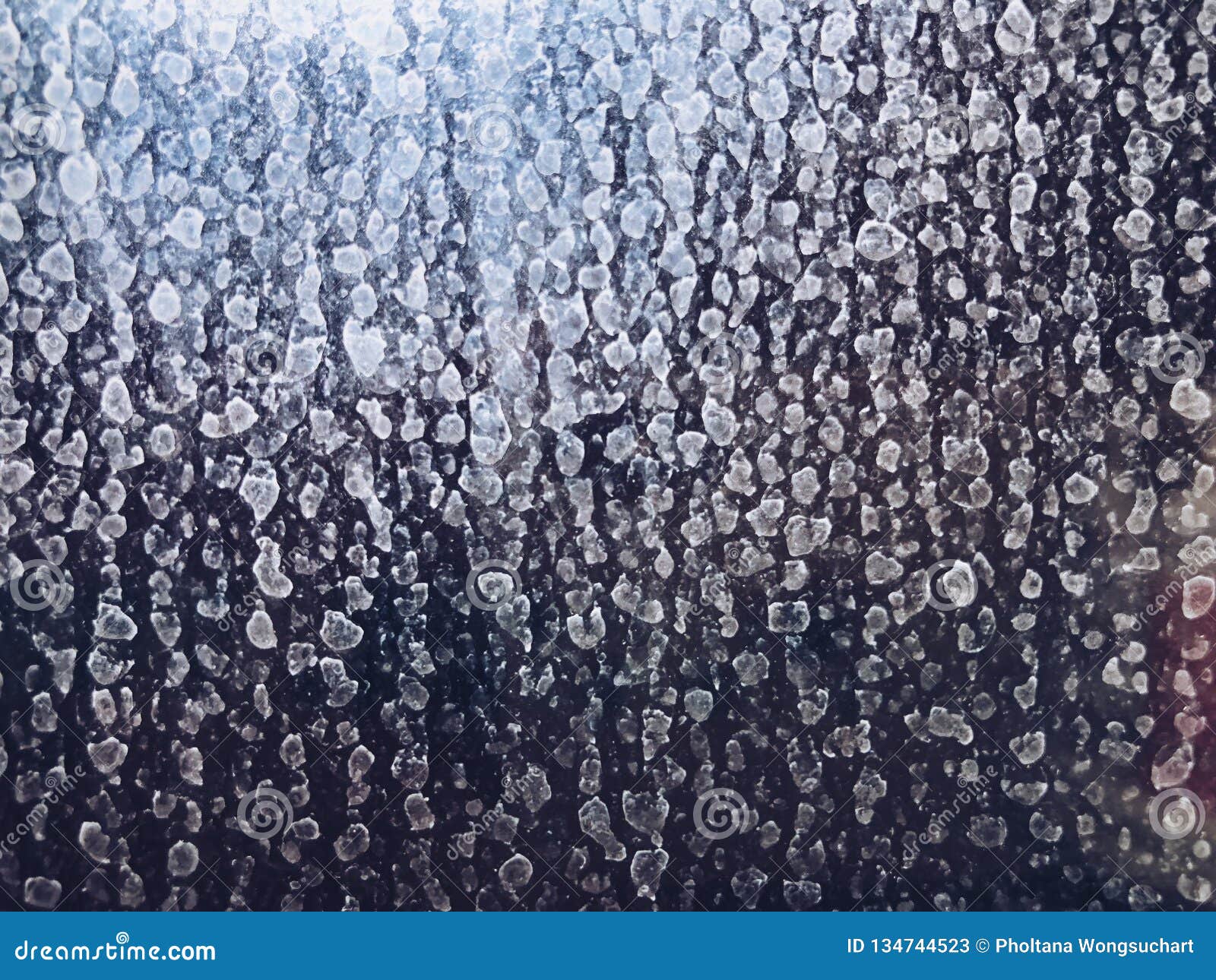 In the Bathroom Water Stains on the Glass Substrate. Stock Image ...