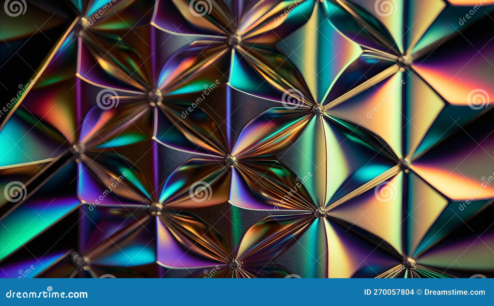 Texture and Abstract Full-frame Background of Iridescent Metal, Neural ...
