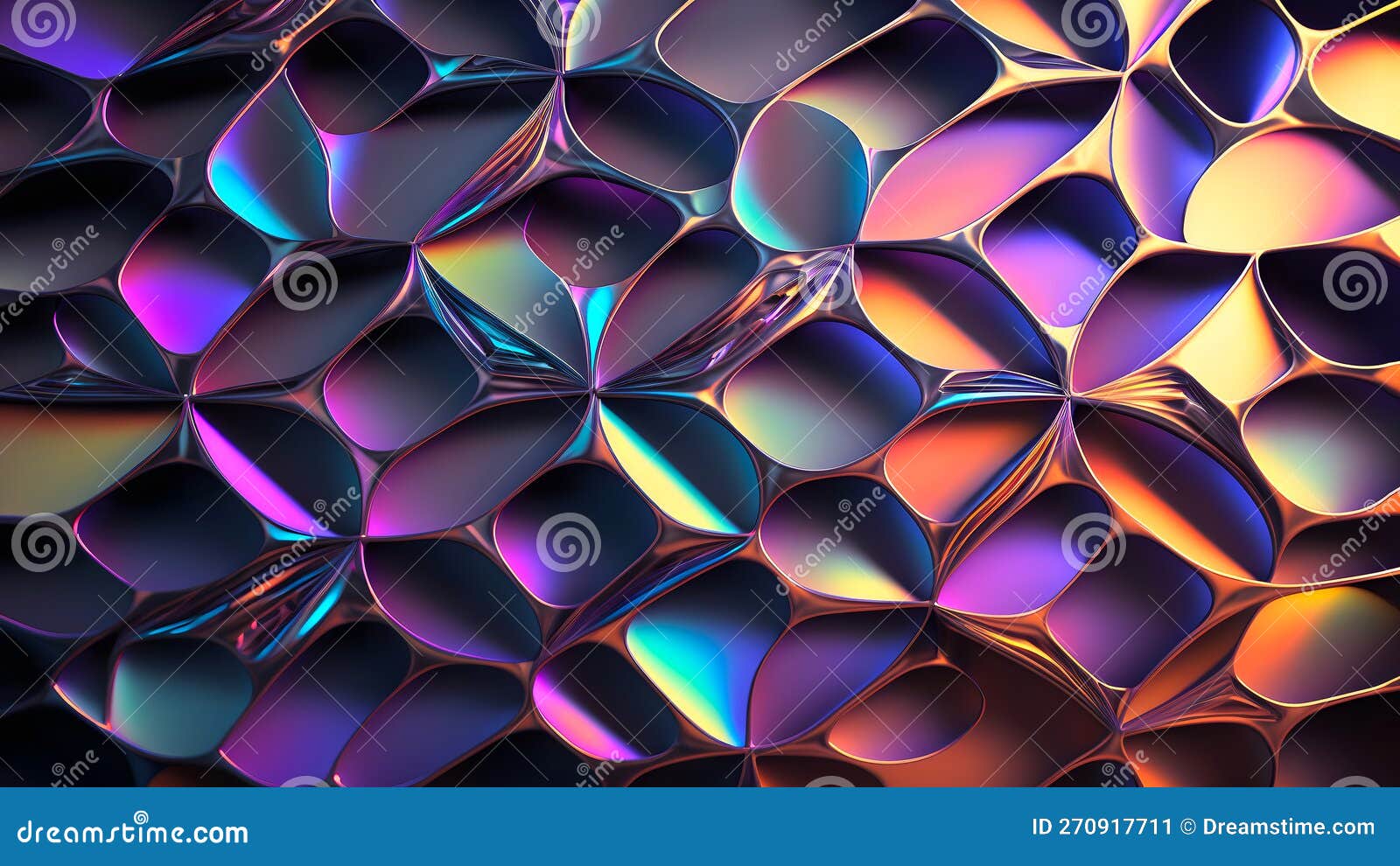 Texture and Abstract Full-frame Background of Iridescent Metal, Neural ...