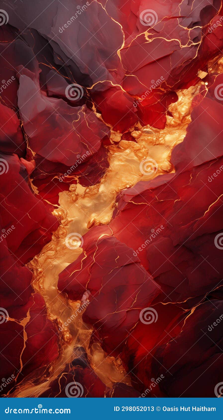 Texture Abstract Red Deep Red Fire Red Transparent and Gold Nature Ink ...