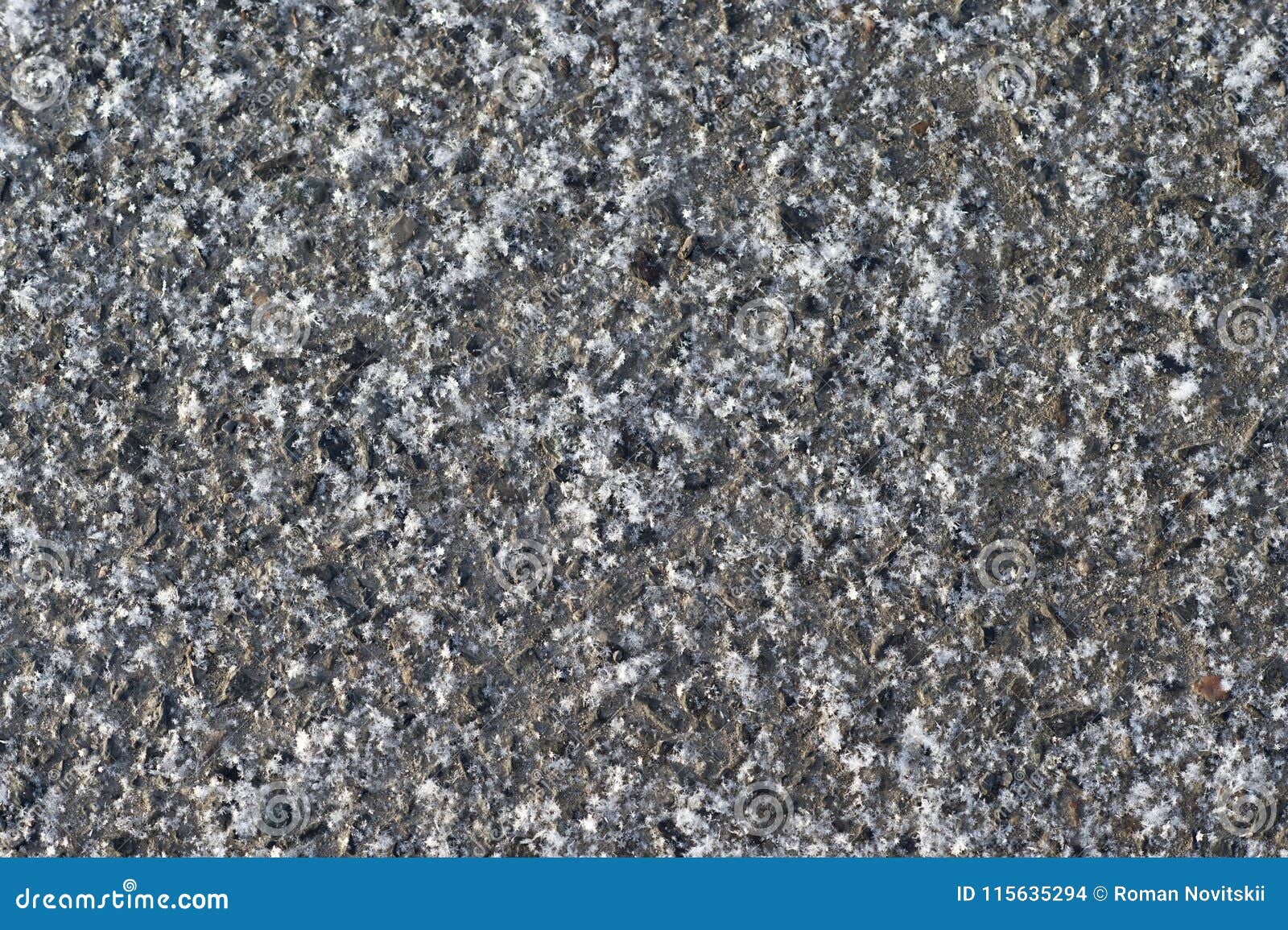 Texture Abstraction of Snow on an Asphalt Pavement. Stock Photo - Image ...