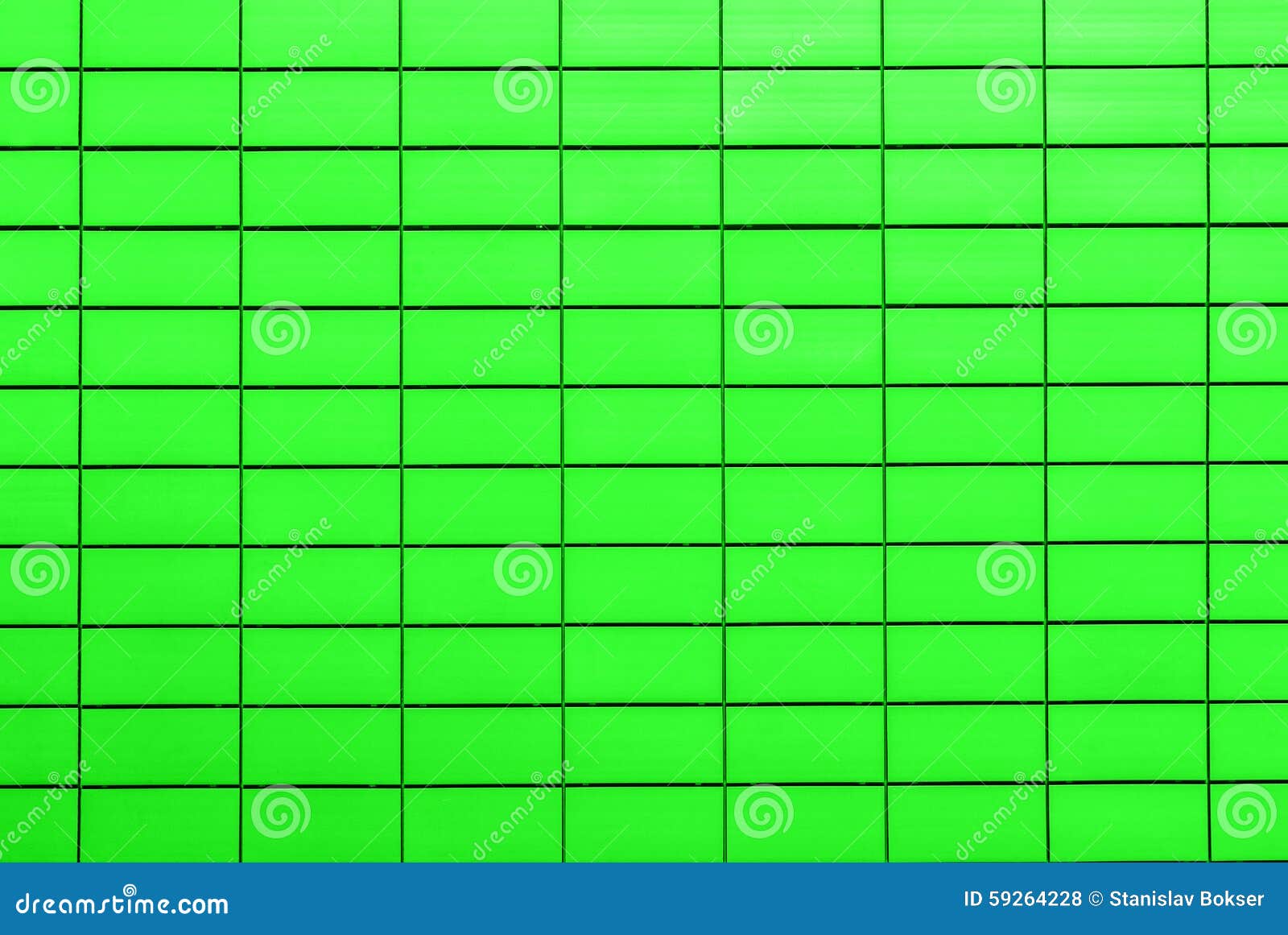 Texture of Acid Green Tiles in Form of Brick Stock Photo - Image of ...