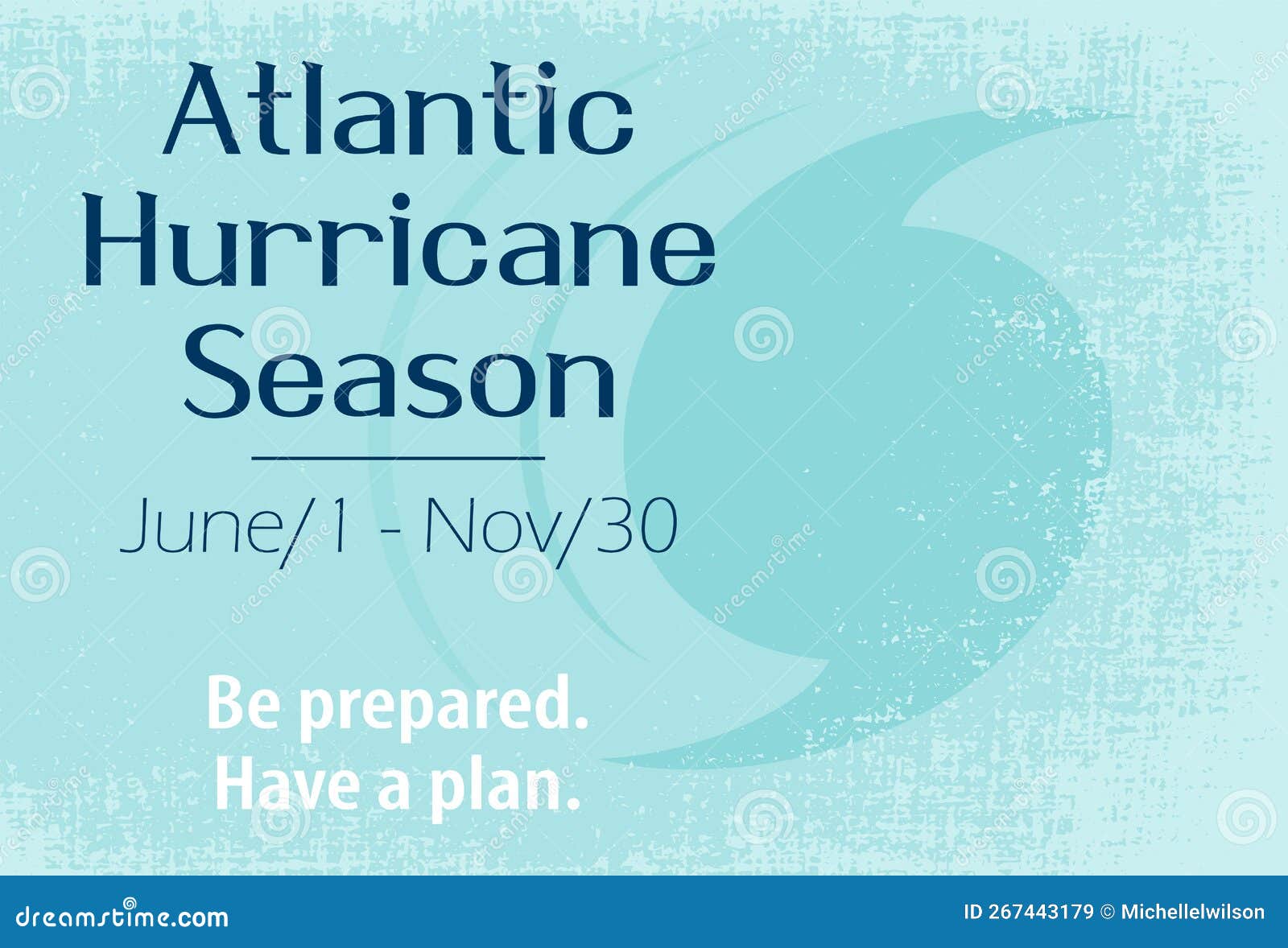 An Atlantic Hurricane Season Sign Stock Vector - Illustration of worn ...