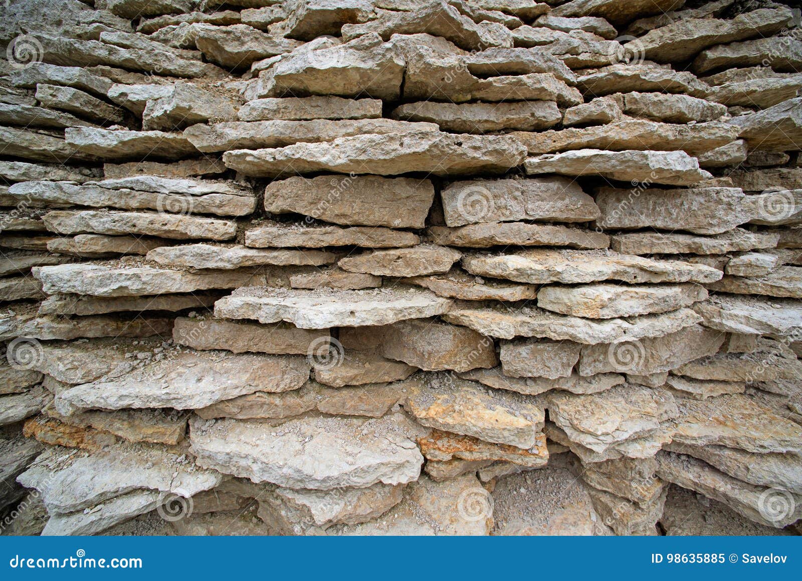 Ancient Limestone Wall of the Fortress Stock Image - Image of ...