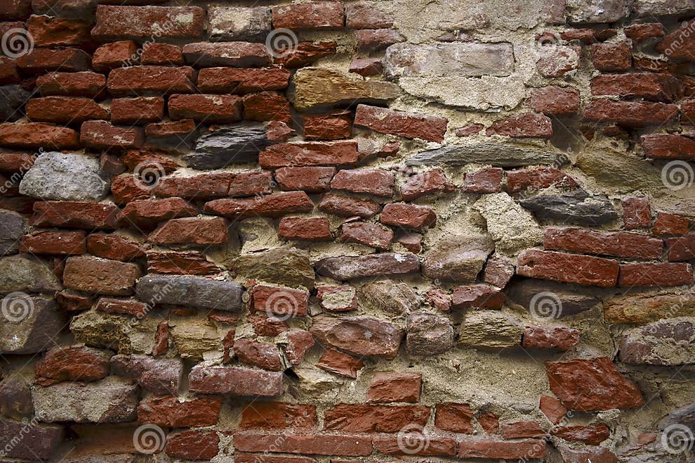 Texture Antique De Mur Des Briques D'argile Image stock - Image du ...