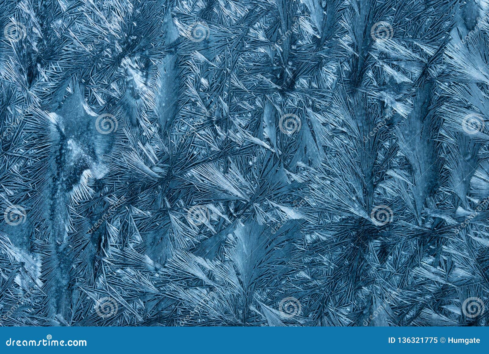 Texture of Artificial Ice Crystals Grown on Glass Surface Stock Image ...