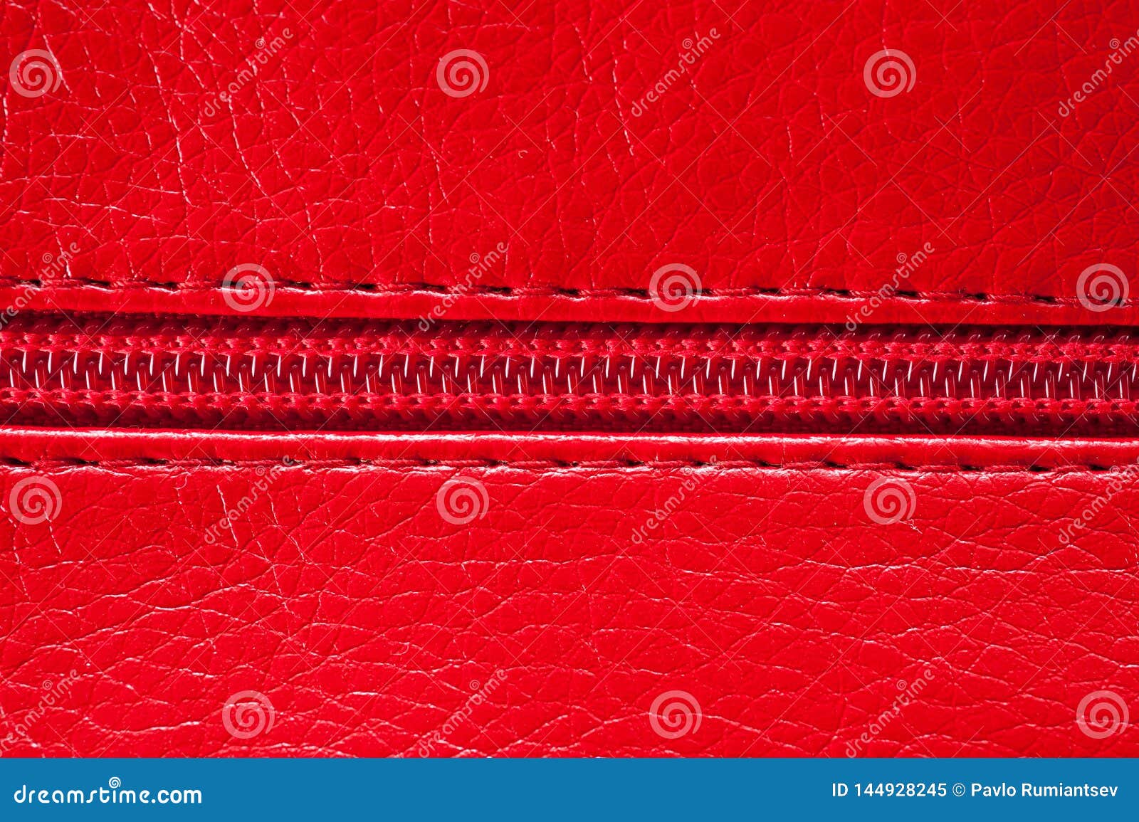 The Texture of the Artificial Patent Leather is Red with an Embedded ...