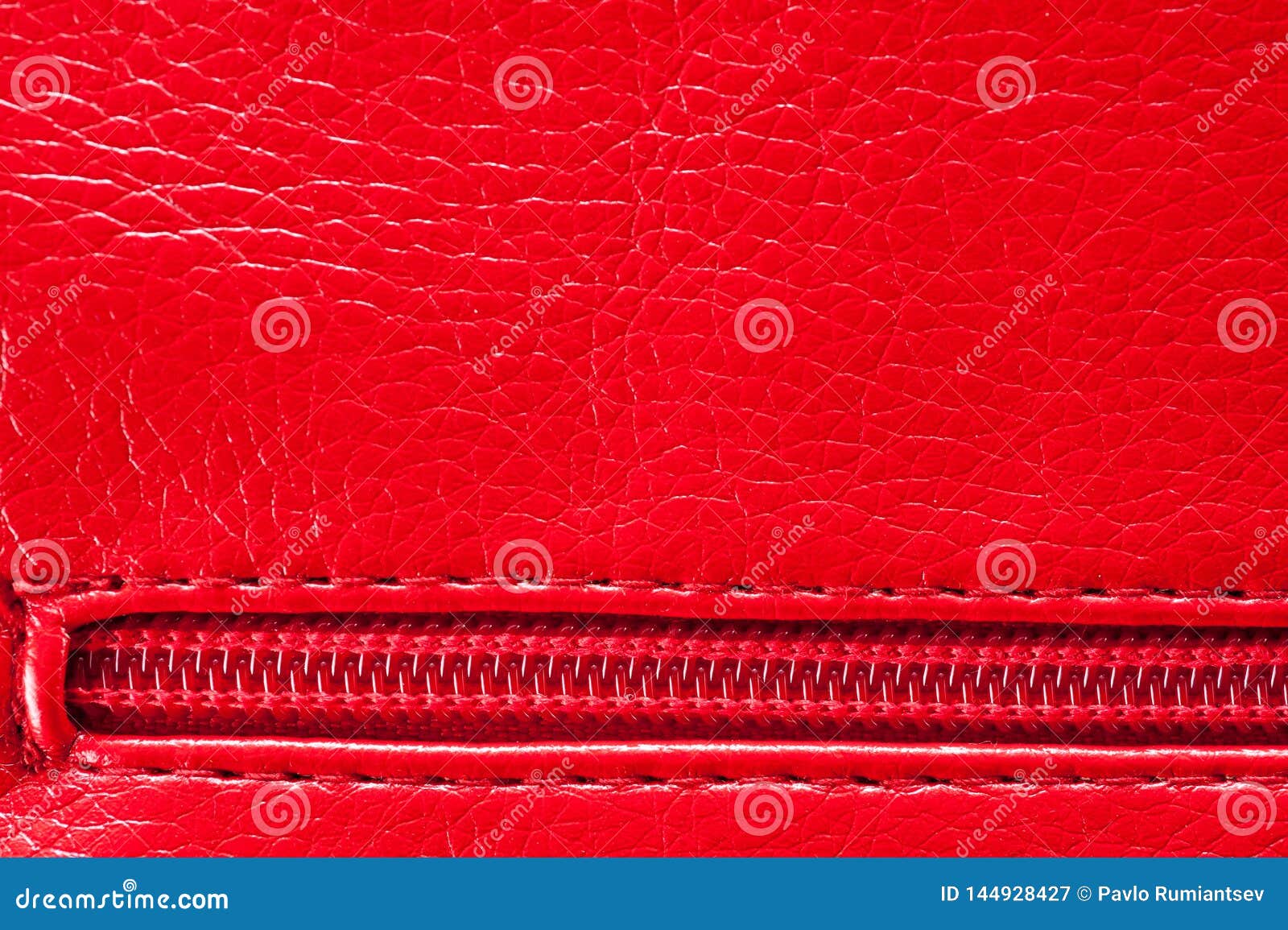 The Texture of the Artificial Patent Leather is Red with an Embedded ...