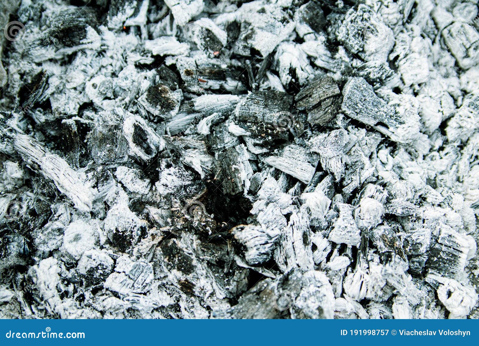 The Texture of Ash and Coals after the Fire Stock Image - Image of ...